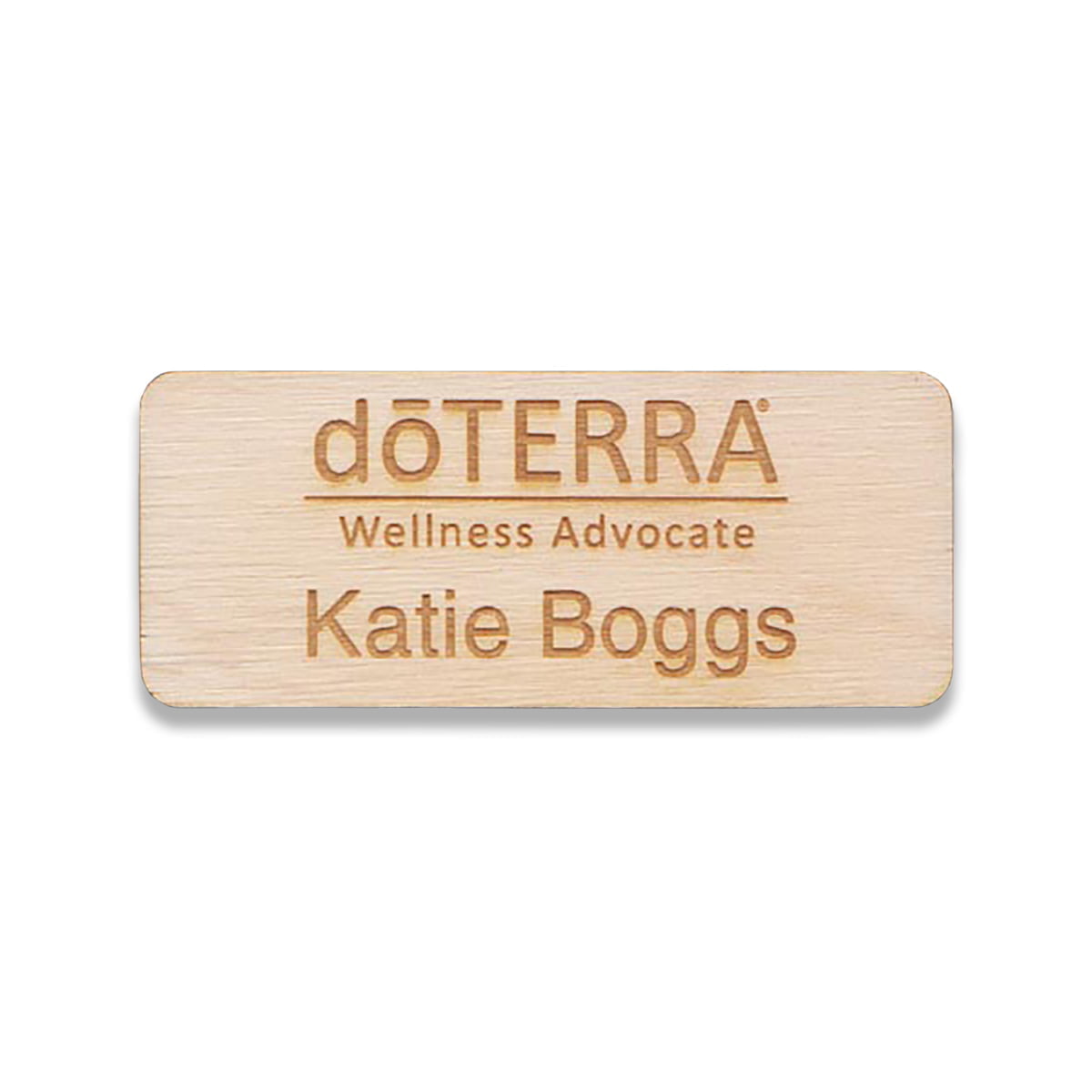 doTERRA Standard Wooden Name Tags | Name At A Glance