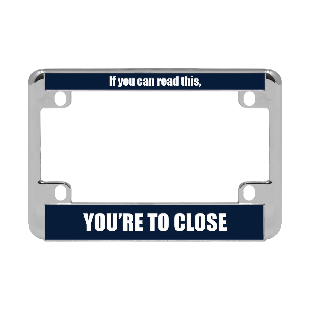 Custom Motorcycle License Plate Frame | Name At A Glance