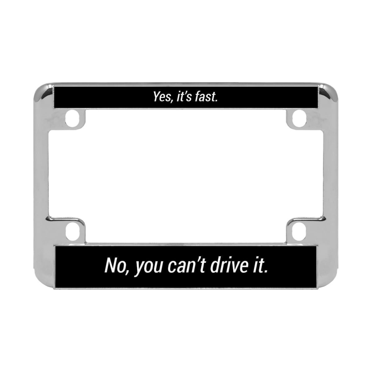 Custom Motorcycle License Plate Frame | Name At A Glance