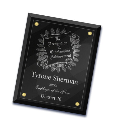 Acrylic Plate Plaque - Name At A Glance